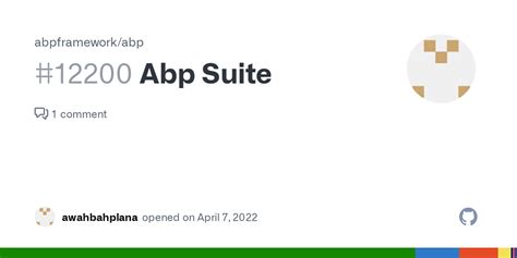 abp suite · issue 12200 · abpframework abp · github