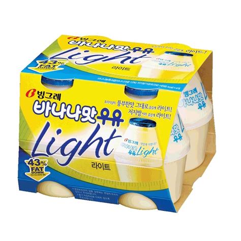 빙그레 바나나 라이트 우유 240ml 4 홈플러스