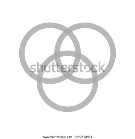 Intersection Three Sets Circles Venn Diagram Stock Vector Royalty Free Shutterstock