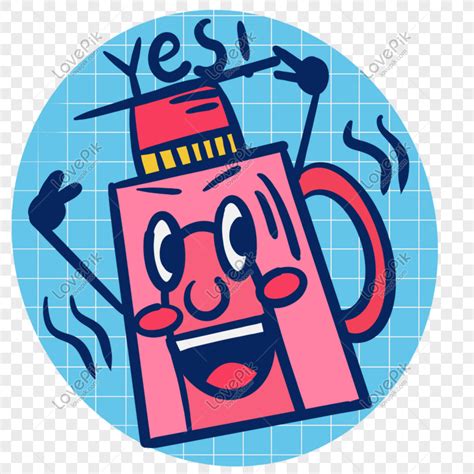 여름철 귀여운 주전자 Png 일러스트 무료 다운로드 Lovepik