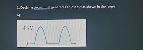 Solved 1 Design A Circuit That Generates An Output As Shown