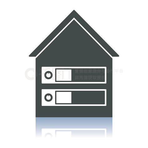 Access免抠元素 数据中心图标。阴影反射设计。矢量图。 素材免费下载 2000像素 Eps格式 编号41576482 千图网