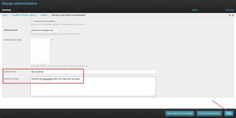 Ui Customization — Geonode Training