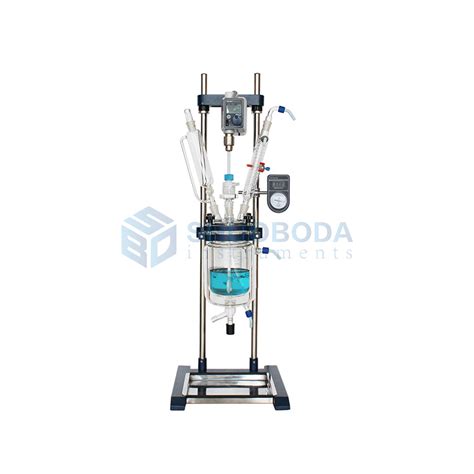 1~5l Small Type Jacket Glass Reactor Shuoboda