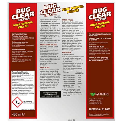 Bugclear Ultra Vine Weevil Killer 480ml Only £1299