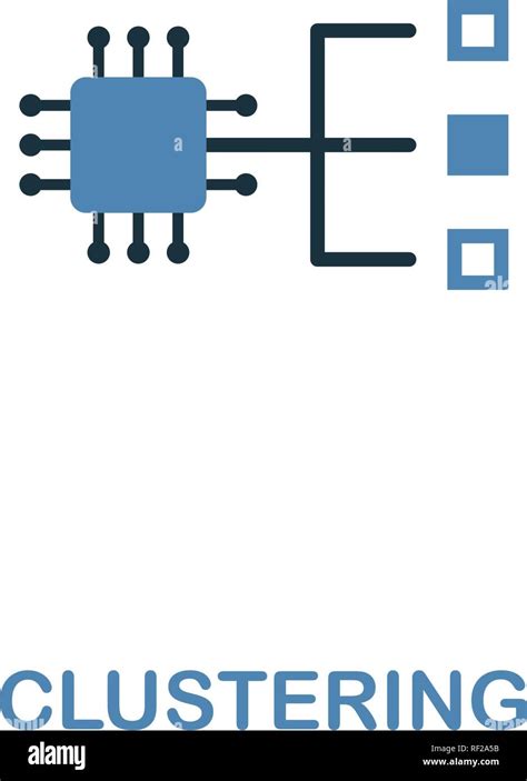 Clustering Icon In Two Colors Design Premium Style Design From Artificial Intelligence