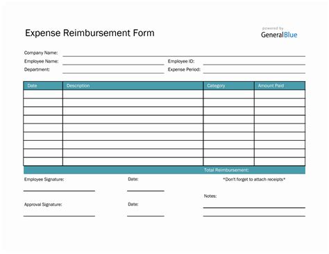 Reimbursement Templates