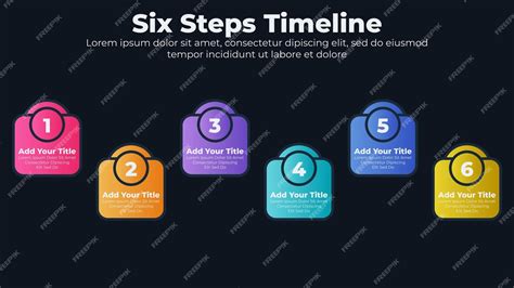 Premium Vector Flowchart Infographic With 6 Steps Or Options Business Template For