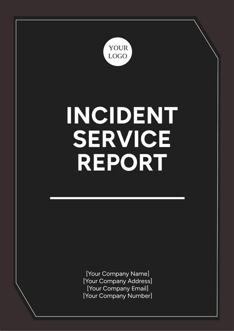 Free Service Report Template To Edit Online