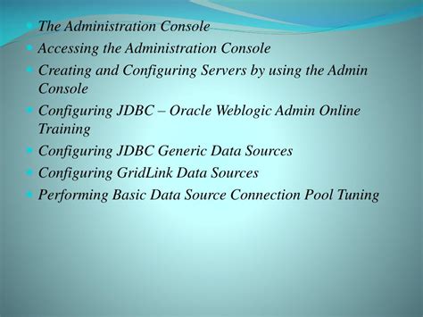ppt oracle weblogic admin training by real time it industrial experts