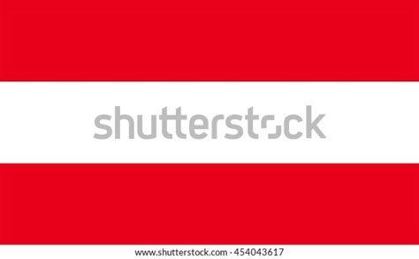 Austria Flag Austrian Official Colors Proportion Stock Vector Royalty