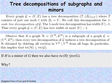 Parameterized Complexity Bounded Tree Width Approaches Ppt Download