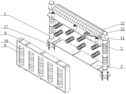 一种可防撞击建筑施工护栏的制作方法