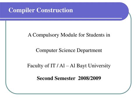 ppt compiler construction powerpoint presentation free download id