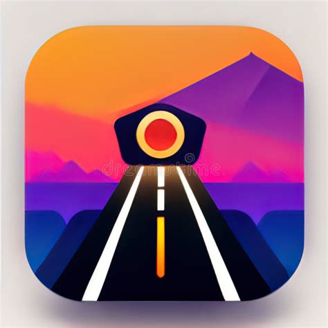 Shooting Range Software App Style Icon Generative Ai Stock