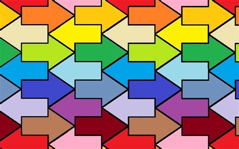 Rainbow Tessellation Patterns