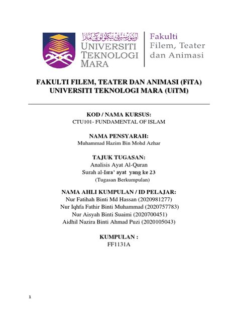 Contoh Assignment Ctu Pdf