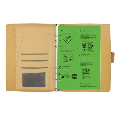 Brown Erasable Notebook Pu Reusable Smart Wireboun Vicedeal