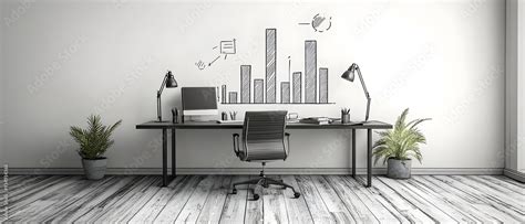 Meticulously Hand Drawn Bar Graph Visualizing Quarterly Metrics Technical Engineering Diagrams