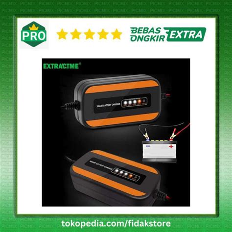 Jual Charger Aki Motor Mobil Cas Aki Baterai Sepeda Motor V V A