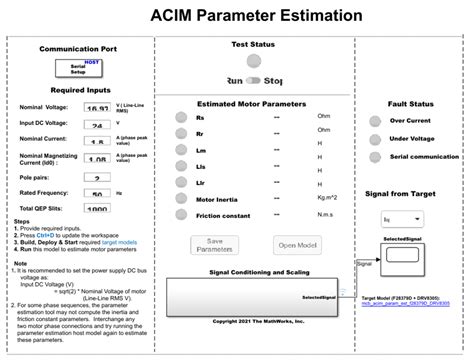 Estimate Induction Motor Parameters Using Recommended Hardware