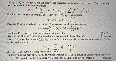 Solved Let X1 Xn be iid N μ σ and suppose we are Chegg com