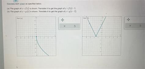 Solved Translate Each Graph As Specified Below A The Chegg Com