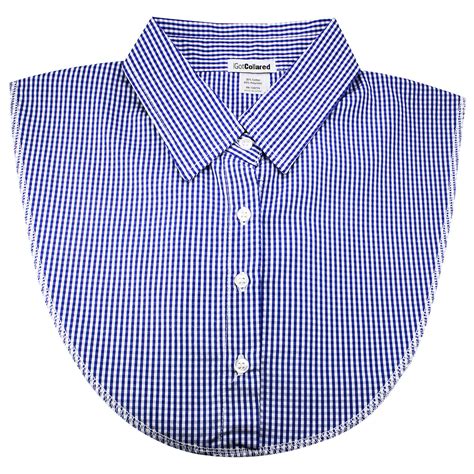Blue And White Check Dickey Collar Igotcollared Dickey Dicky