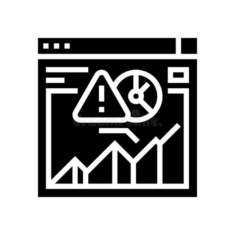 Modeling Risk Glyph Icon Vector Illustration Stock Vector