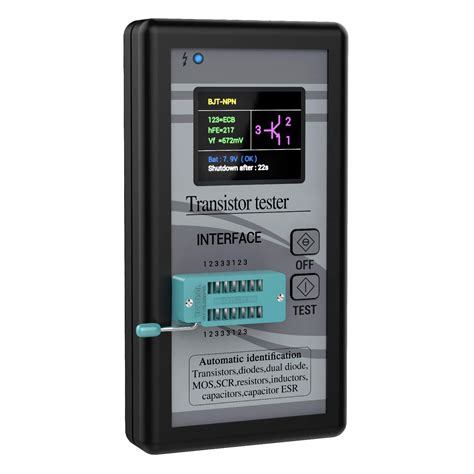 Buy Transistor Tester Drok Mosfet Transistor Capacitor Tester Mega328 Npn Pnp Transistor Diode