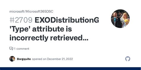EXODistributionGroup Type Attribute Is Incorrectly Retrieved Meaning