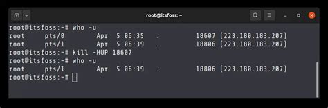 How To Log Out A User Off Ssh In Linux
