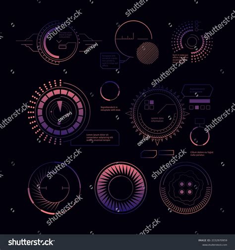 Hud 레이더 인터페이스 디지털 현대식 군용무기 스톡 일러스트 2152970959 Shutterstock