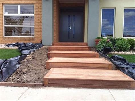 20 Modern Wooden Walkways Designs In Front Door Porch Garden Front