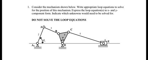 SOLVED 1 Consider The Mechanism Shown Below Write Appropriate Loop