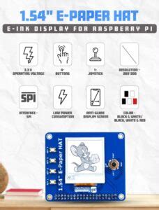 Raspberry Pi E Ink Display HAT From Geeky Gadgets