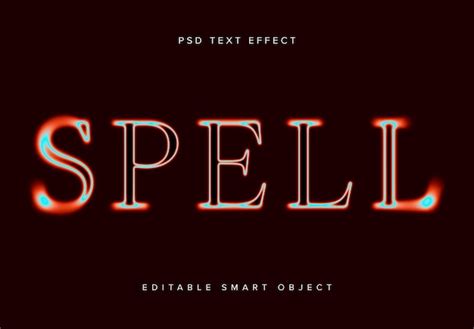 Premium Psd Blurry Aura Text Effect Mockup