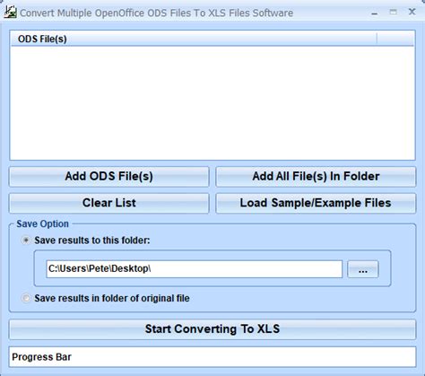 Convert Multiple Openoffice Ods Files To Xls Files Software