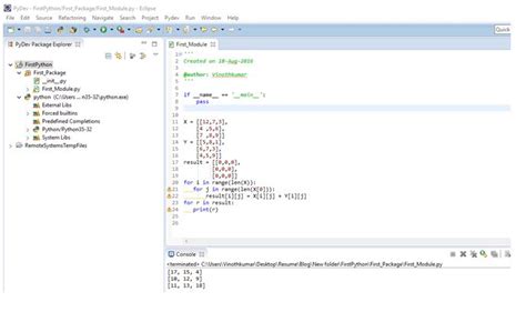 Working With Eclipse Pydev Test Zica