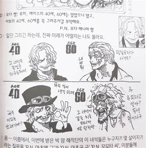 원피스 작가 그린 밀짚모자 해적단 미래모습 희망편절망편 인스티즈instiz 이슈 카테고리