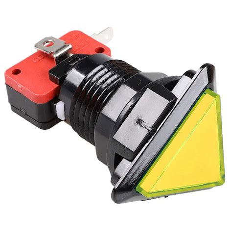 TRIANGLE PUSH BUTTON SWITCH V DC YELLOW