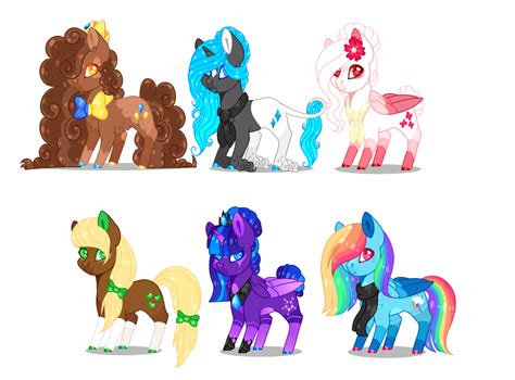 Mlp Mane 6 Redesign By Lilywolfpie On Deviantart