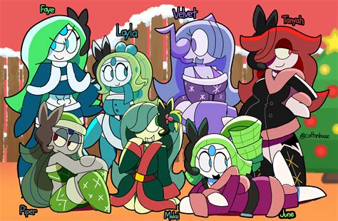 Meloettas Christmas Version By Cottonbuzz On Deviantart