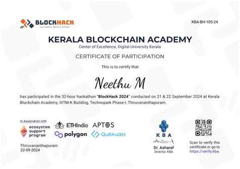 Blockhack2024 Blockchain Hackathon Keralablockchainacademy