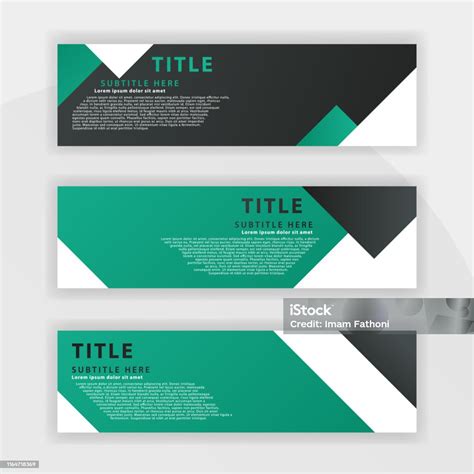열 번째 배너 세트는 전문 기업에 적합한 색상 어두운 녹색입니다 배너 웹 사이트 광고와 같은 온라인 으로 설계및 카드 전단지
