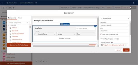 How To Create A Data Table In Salesforce Screen Flow