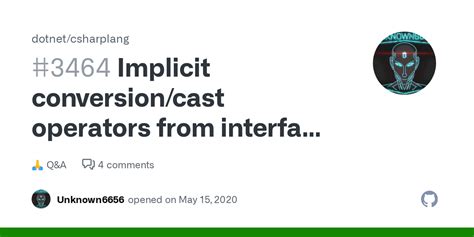Implicit Conversioncast Operators From Interface Types · Dotnet