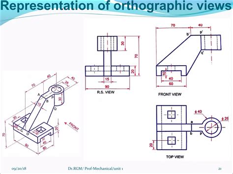 Unit 1 Orthographic Projection Engineering Graphics Ppt