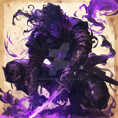 Drow Assassin Male Character Elf Dnd Adoptable 8 By Dissunder On