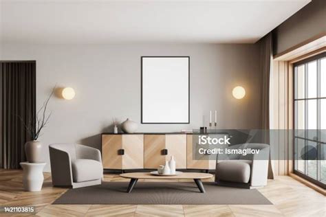 의자와 서랍 창문 및 모형 프레임이있는 차가운 방 인테리어 0명에 대한 스톡 사진 및 기타 이미지 0명 3차원 형태 건축